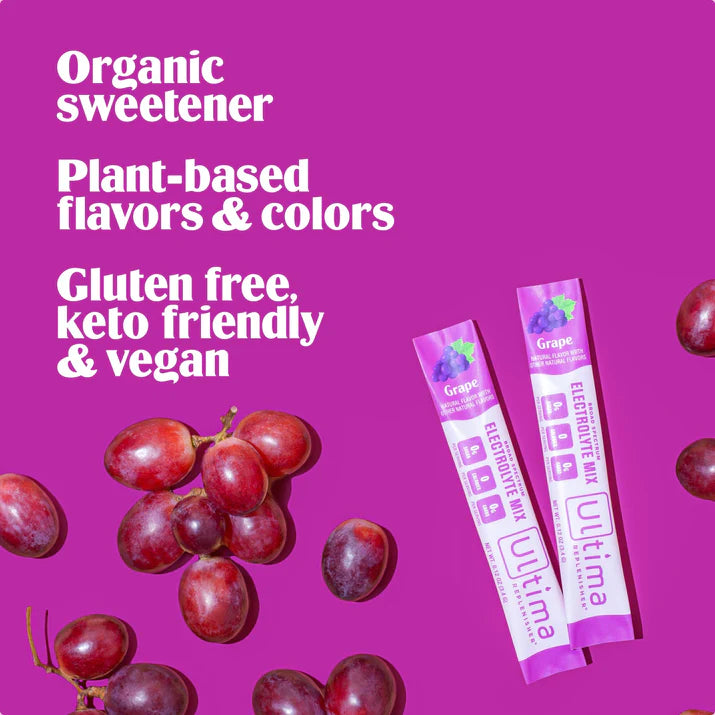 Ultima Replenisher Daily Electrolyte Mix Grape Sticks 20ct – Something ...