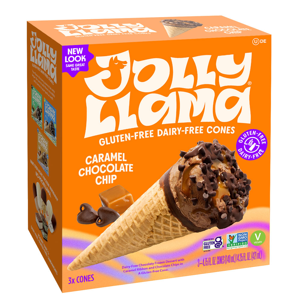 Jolly Llama Caramel Chocolate Chip Cones 3ct – Something Better Natural ...