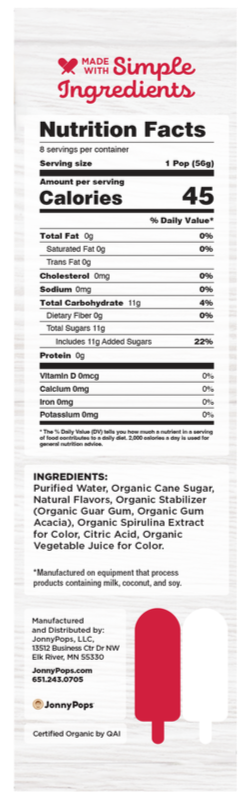 Jonny Pops Organic Cotton Candy Cloud Water Pops 14.8oz – Something ...