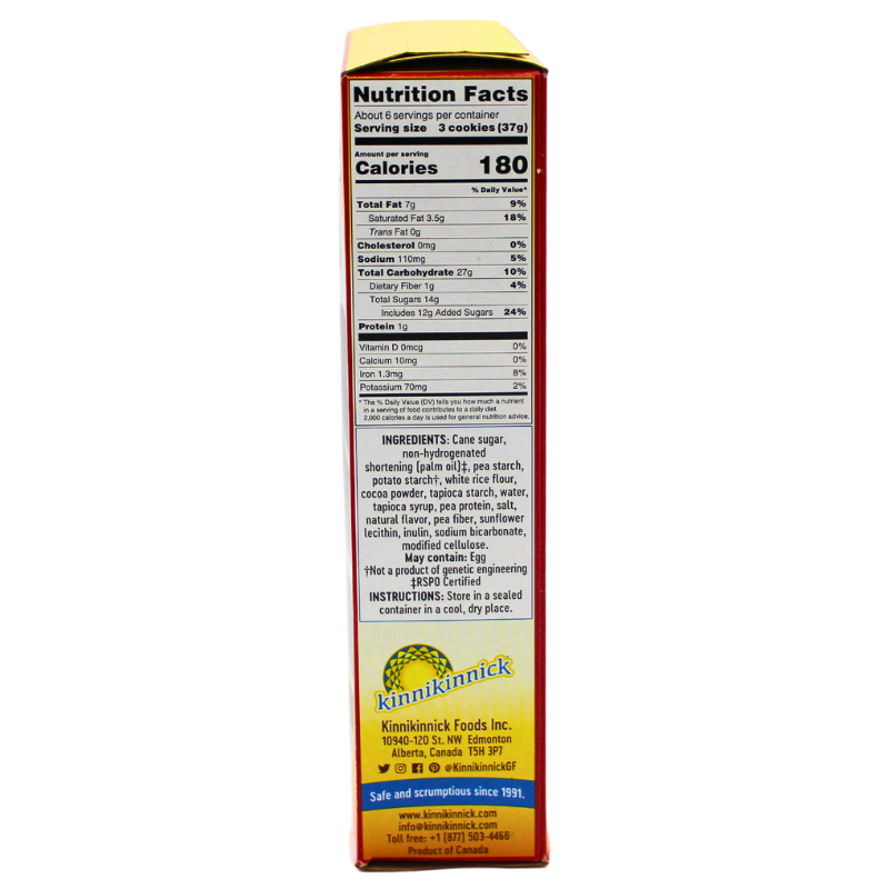 Kinnikinnick KinniToos Chocolate Sandwich Creme Cookies 8oz – Something ...