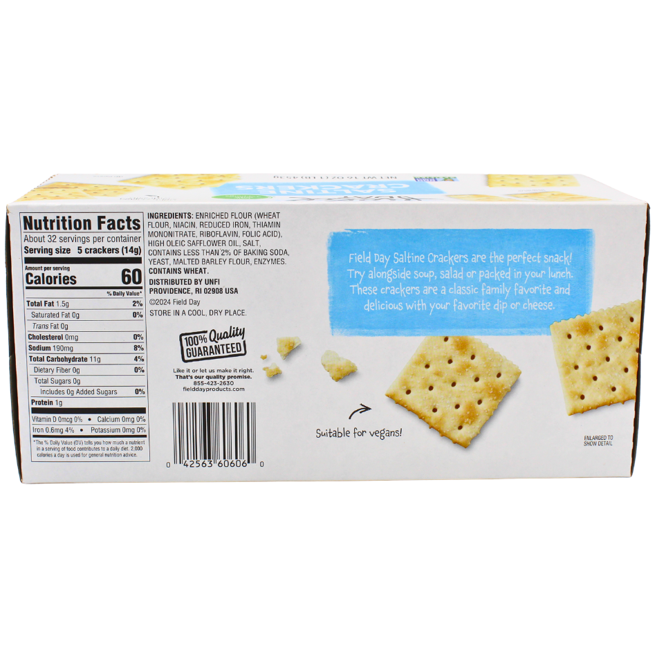 Field Day Saltine Crackers 16oz – Something Better Natural Foods