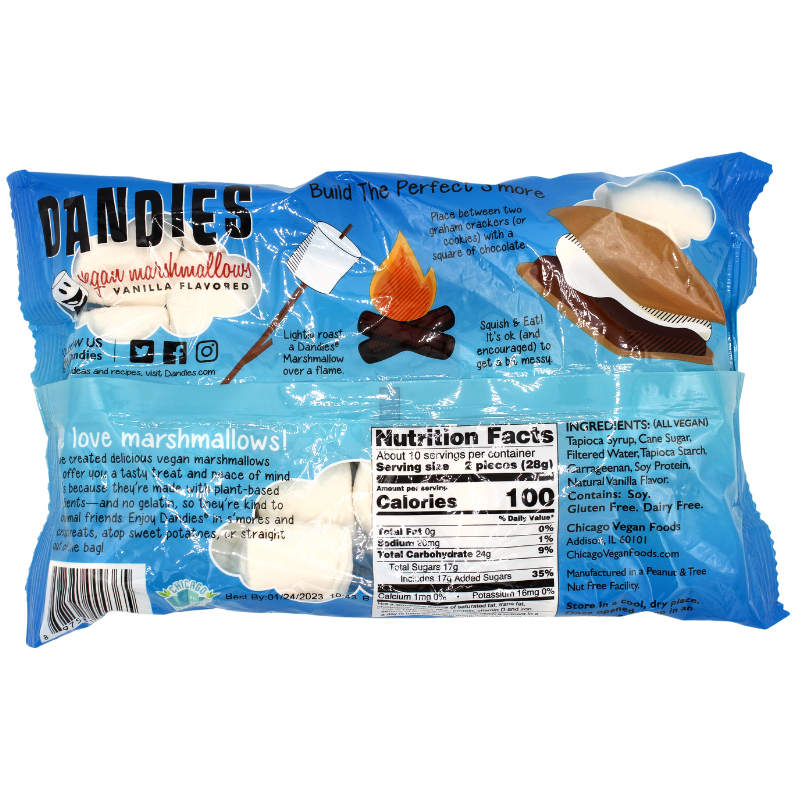 Dandies Vegan Marshmallows Vanilla Flavored 10oz *Close Dated* Septemb ...