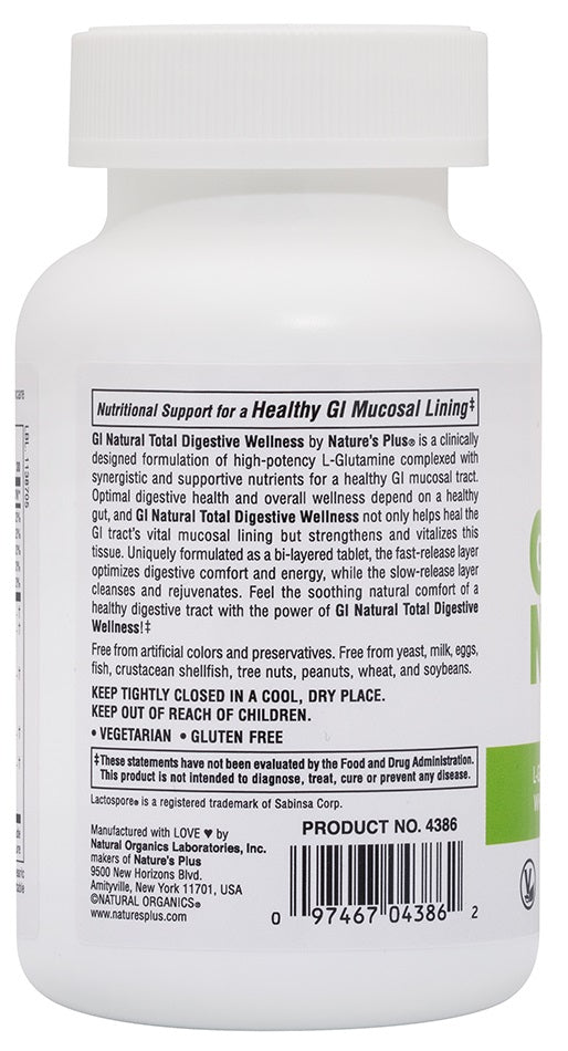 NaturesPlus GI Natural Bi-Layered Tablets 90ct – Something Better ...