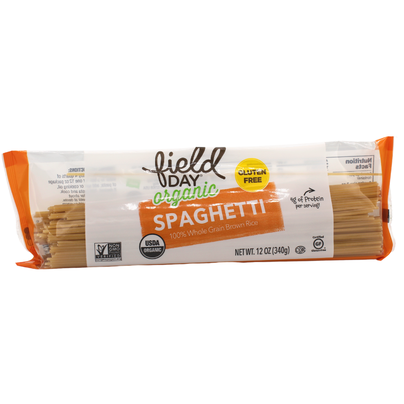 Field Day Organic Brown Rice Pasta Spaghetti 12oz – Something Better ...
